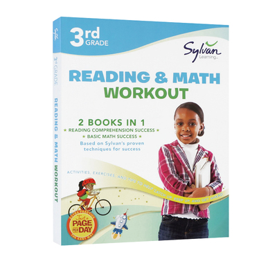 英文原版 Third Grade Reading & Math Workout 3 三年级阅读和数学训练 幼儿启蒙阅读理解技巧 Sylvan Learning