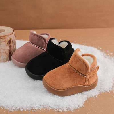 2025新款儿童雪地靴男女童冬季加厚加绒保暖棉鞋防滑儿童棉靴子