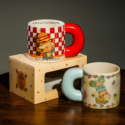 陶瓷马克杯星星人联名送人礼盒装