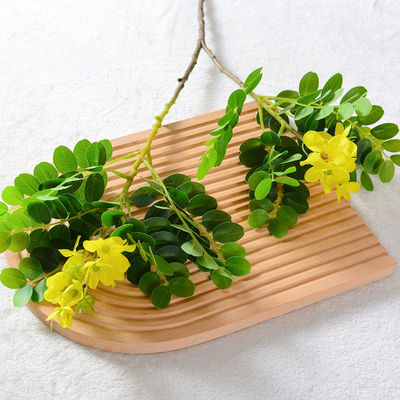 仿真花 黄槐花 家居装饰婚庆布置摄影道具绢花假花黄槐花