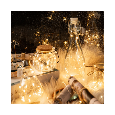 览迪ins风铜线灯房间装饰闪烁