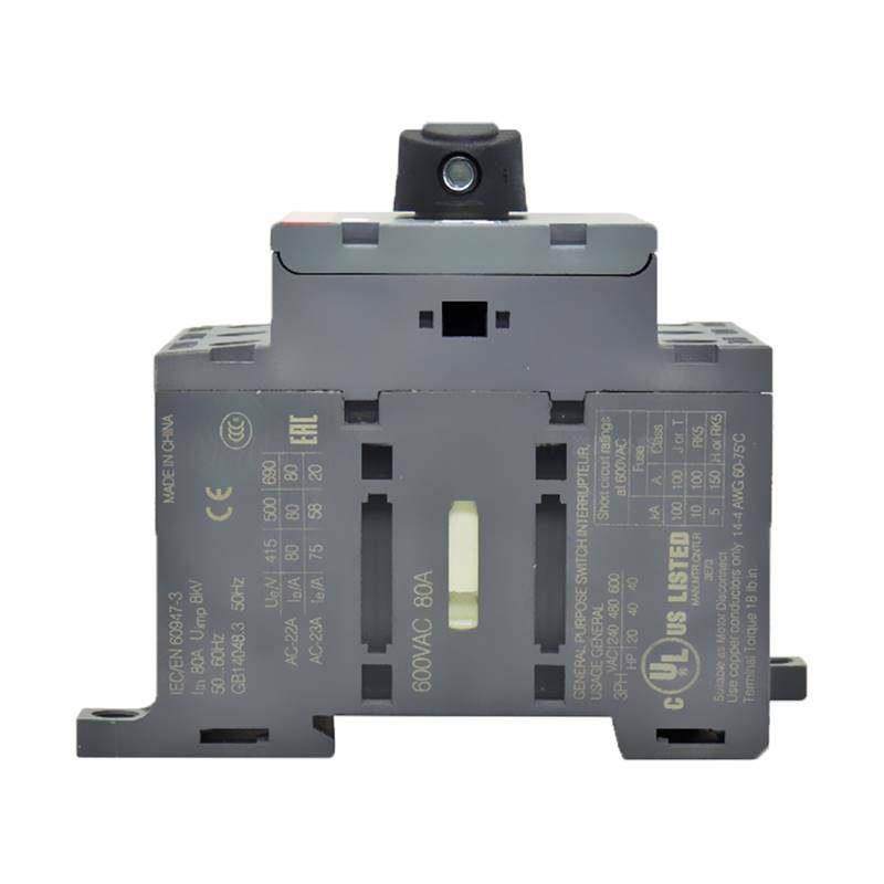 三相三线隔离负荷开关OT40F3 OT63F3 OT80F3 OT100F3导轨安装_虎窝淘