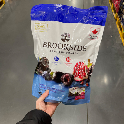 BROOKSIDE什锦果味夹心豆形黑巧克力蓝莓石榴加拿大进口山姆代购