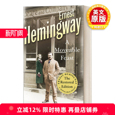 英文原版 A Moveable Feast Restored Edition 流动的盛宴 修复版 含海明威原始手稿 英文版 进口英语原版书籍