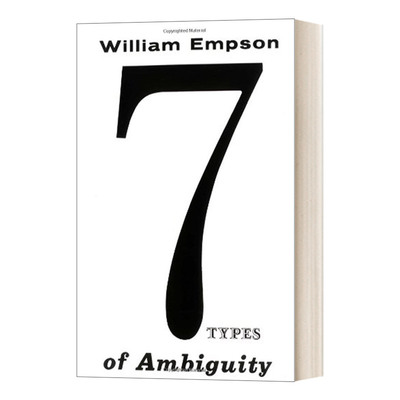 英文原版 Seven Types of Ambiguity 朦胧的七种类型 文学批评经典著作 威廉燕卜逊 英文版 进口英语原版书籍