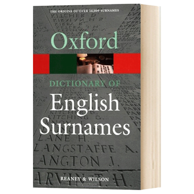 英文原版 A Dictionary of English Surnames 牛津英语姓氏词典 英文版 进口英语原版书籍