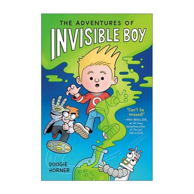 英文原版 The Adventures of Invisible Boy 隐形男孩历险记 儿童超级英雄漫画 名人小时候系列作者杜奇?霍纳 进口英语原版书籍
