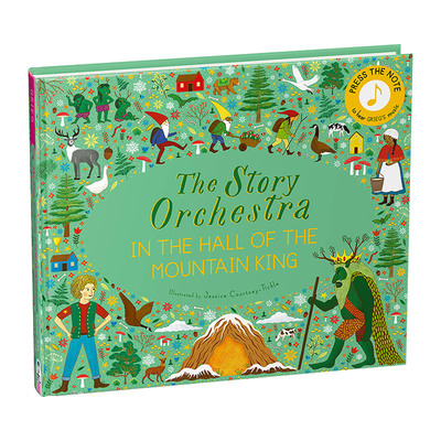 英文原版 Story Orchestra In the Hall of the Mountain King 故事管弦乐队 古典音乐发声绘本 在山魔王的宫殿里精装 进口书籍
