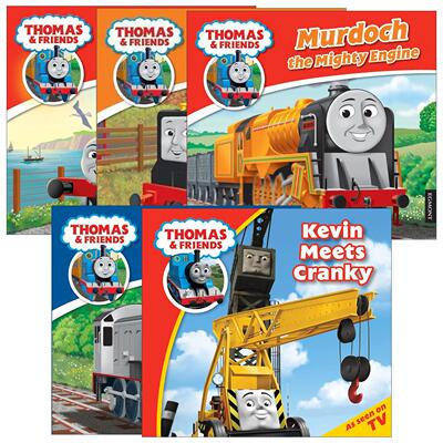 英文原版 Thomas & Friends 托马斯和朋友们系列绘本5册 托马斯小火车 凯文遇见克兰奇 丹尼斯 路西 默多克 英文版 进口原版书籍