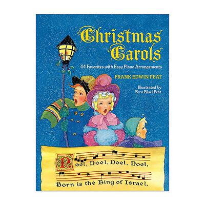 英文原版 Christmas Carols 圣诞颂歌 44首精选简易钢琴改编乐谱 入门练习指南 英文版 进口英语原版书籍