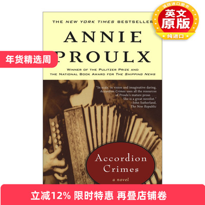 英文原版小说 Accordion Crimes 手风琴罪案 安妮普鲁 英文版 进口英语原版书籍