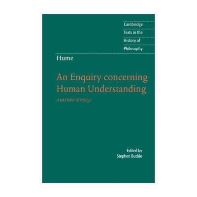 英文原版 Hume: An Enquiry Concerning Human Understanding 大卫·休谟 人类理解研究 剑桥哲学史文本系列 英文版 进口书籍