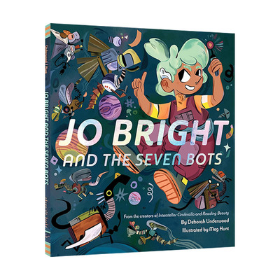 英文原版 Jo Bright and the Seven Bots hc 童话新编故事系列 乔公主和七个机器人 儿童精装绘本 英文版 进口英语原版书籍