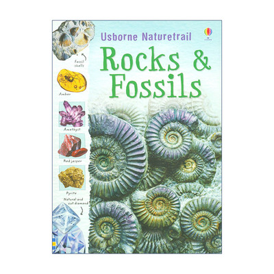 英文原版 Usborne Naturetrail Rocks and Fossils 岩石和化石 尤斯伯恩儿童科普百科 英文版 进口英语原版书籍