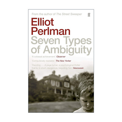 英文原版 Seven Types of Ambiguity 七度迷局 澳大利亚作家Elliot Perlman畅销惊悚悬疑小说 英文版 进口英语原版书籍