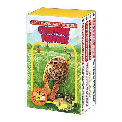 英文原版 Choose Your Own Adventure 4-Book Boxed Set Creature Feature Box 惊险岔路口系列 生物特性 4册盒装套装 进口书籍