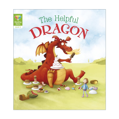 英文原版 Reading Gems Level 4 The Helpful Dragon 宝石分级阅读L4 乐于助人的小龙 英文版 进口英语原版书籍