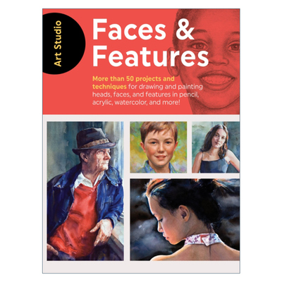 英文原版 Art Studio Faces & Features 艺术工作室 面孔与特征 50多个关于面孔和特种的分步画法指南 英文版 进口英语原版书籍