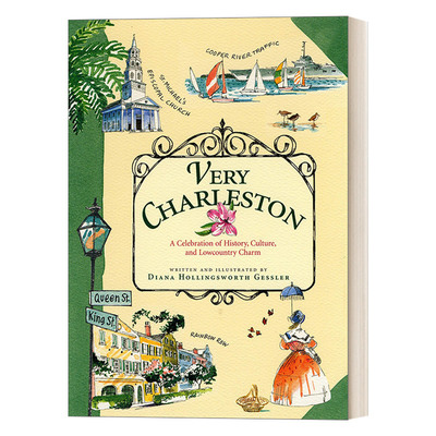 英文原版 Very Charleston 查尔斯顿城市水彩画 Diana Hollingsworth Gessler 精装 英文版 进口英语原版书籍