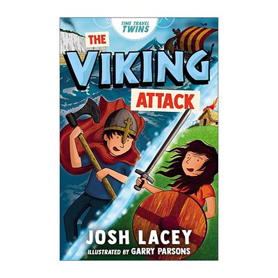 英文原版 Time Travel Twins The Viking Attack 时间旅行双胞胎 维京人的袭击 儿童历史小说 英文版 进口英语原版书籍