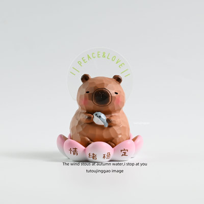 治愈遁入豚门办公室桌面装饰品