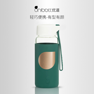 unibott新款高颜值耐高温璃杯