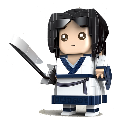 迪库秦时明月拼装积木大头6岁