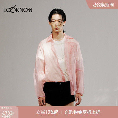 PONDER.ER x LOOKNOW2026春夏新品“AURA” 透视褶饰衬衫