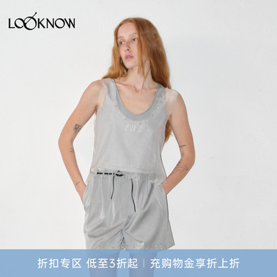IFBYLAND莱赛尔混纺透视背心