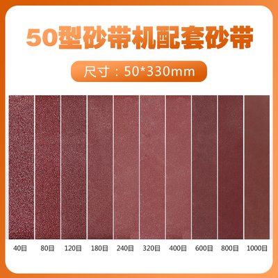 50型黑色砂带机配套砂带尺寸50x330mm