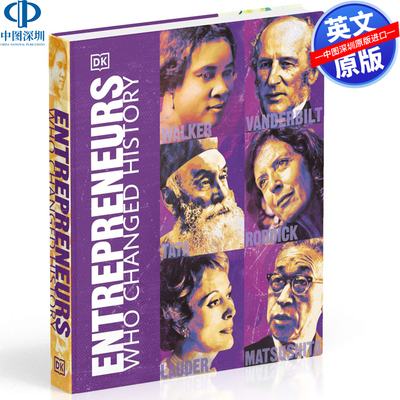 英文原版 DK百科系列 改变了历史的企业家 Entrepreneurs Who Changed History Graphic Biographies 进口英文版正版书籍