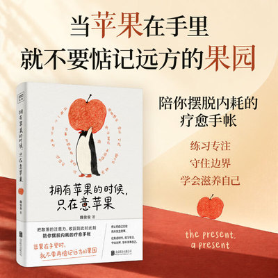 拥有苹果的时候只在意苹果魏俊俊著疗愈手帐告别精神内耗停止焦虑专注当下守住内心边界自我成长心理读物治愈随笔散文北京联合出版
