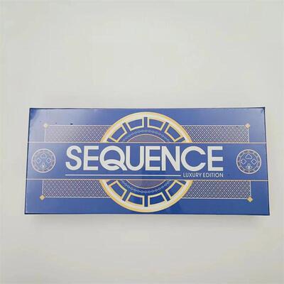 跨境英文版sequence game序列迷阵桌游 花式五子棋游戏卡牌批发