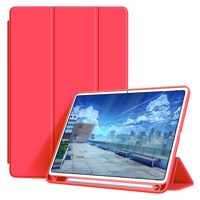 适用三星保护套硅胶带笔槽简约