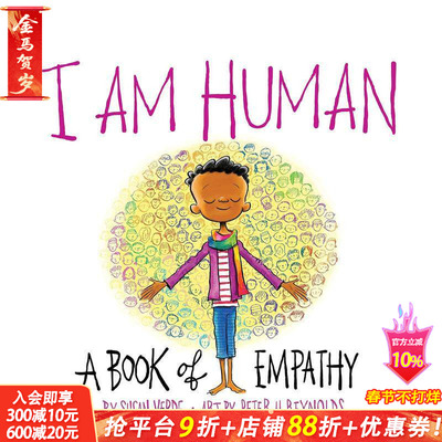 【预售】我是人类:一本共情之书 I Am Human: A Book of Empathy 英文儿童插画科普故事绘本 进口童书