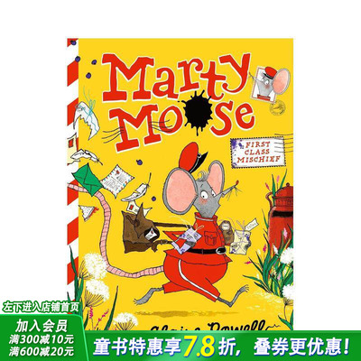 【现货】驼鹿马蒂：头等麻烦事 Marty Moose: First Class Mischief 英文儿童爆笑冒险彩色插图故事书 拓展阅读 Claire Powell