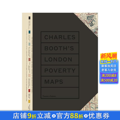 【预售】查尔斯·布茨社会评估调查:伦敦贫困人扣分布图 Charles Booth’s London Poverty Maps 原版英文社会科学 正版进口书