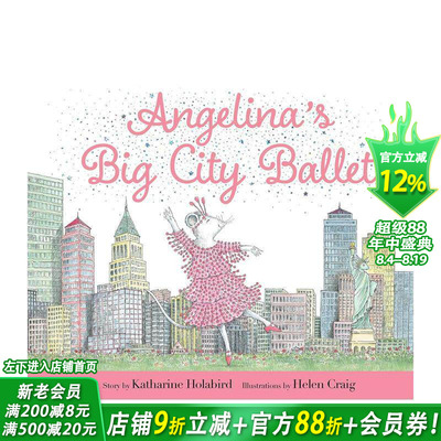 【现货】安吉丽娜在大城市的芭蕾舞团 【Angelina Ballerina】Angelina's Big City Ballet 英文儿童插画故事绘本 进口童书