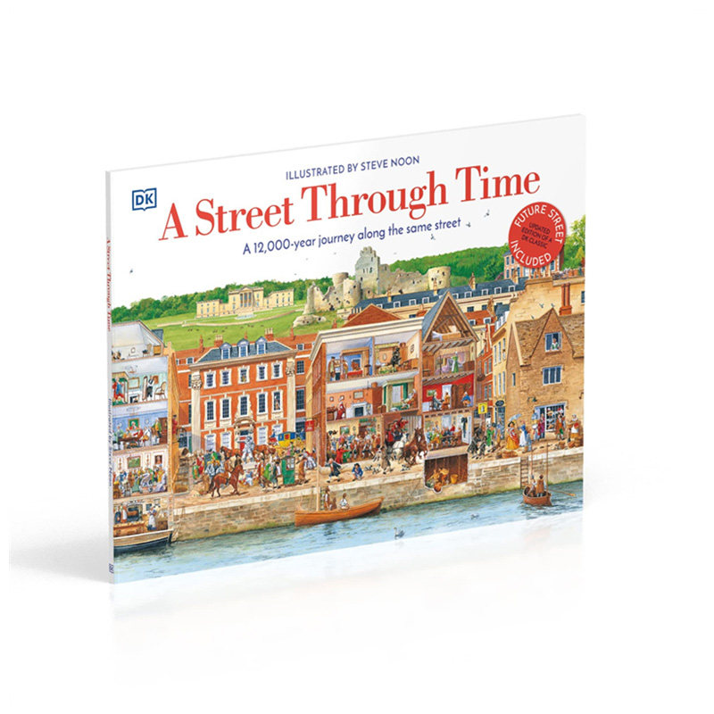 【预售】英文原版书 DK A Street Through Time穿越时空的街道儿童科普百科读物进口图书_虎窝淘