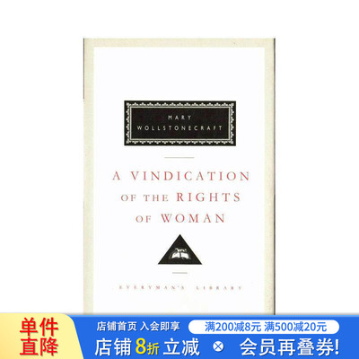 【现货】企鹅女性主义短经典：为女性辩护A Vindication of the Rights of Woman Mary Wollstonecraft 西方经典文学原版英文