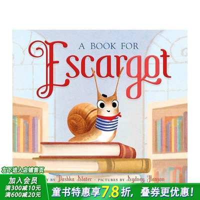 【预售】A Book for Escargot 给蜗牛的书 儿童绘本 原装进口书籍【善优图书】