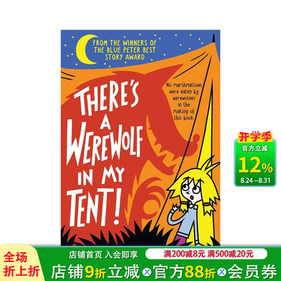 【现货】【伊兹和朋友们】6帐篷里的狼人Izzy and Friends:There's a Werewolf In My Tent!英文儿童桥梁章节故事书 英语拓展阅读