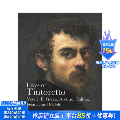 【预售】丁托列托传 Lives of Tintoretto 原版英文艺术画册画集 正版进口书