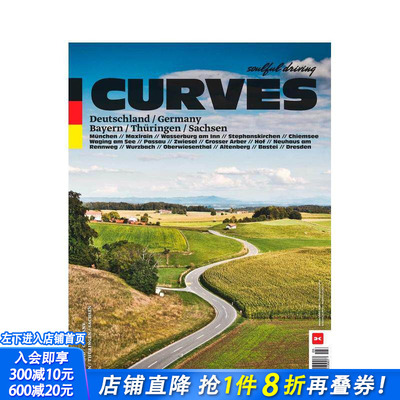 【预售】曲线：德国东南部（德语 / 英语对照） CURVES Deutschlands Südosten / Germany's Southeast 原版英文旅行 正版进口书