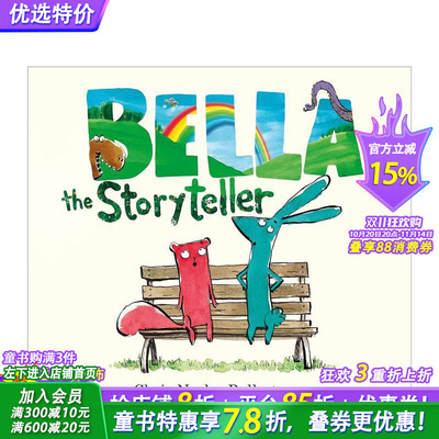 【现货】讲故事的贝拉 凯特·格林纳威入围作者Chris Naylor-Ballesteros Bella the Storyteller 英文儿童插画故事绘本 进口童书