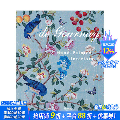 【预售】de Gournay 手绘壁纸品牌帝家丽:墙上艺术 室内装修布置装潢 英文原版室内设计