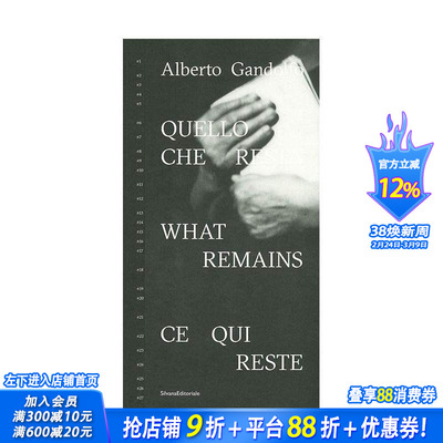 【预售】阿尔贝托?甘多夫：留存之物 Alberto Gandolfo : What Remains 原版英文摄影作品集肖像 正版进口书