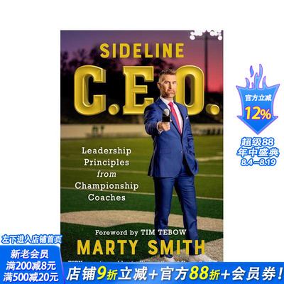【预售】场边CEO：教练的领导力原则 Sideline CEO 原版英文商业行销 正版进口书