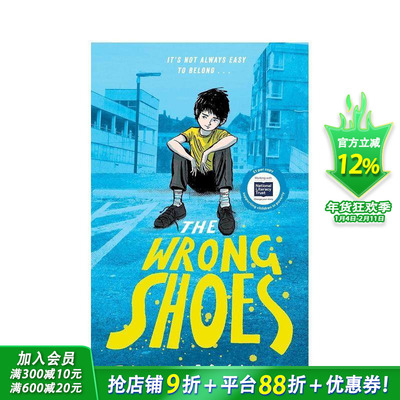 【预售】【入围卡内基写作奖】穿错的鞋子 The Wrong Shoes 12岁+英文小说故事 英语拓展阅读进口书