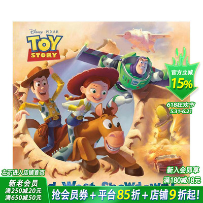【预售】【迪士尼皮克斯-玩具总动员】西部荒野对决！Disney and Pixar's Toy Story-Wild West Showdown!英文儿童故事书拓展阅读